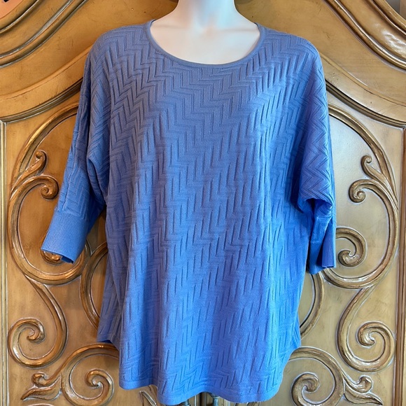 Avenue | Sweaters | Nwt Avenue Periwinkle Zigzag Sweater | Poshmark